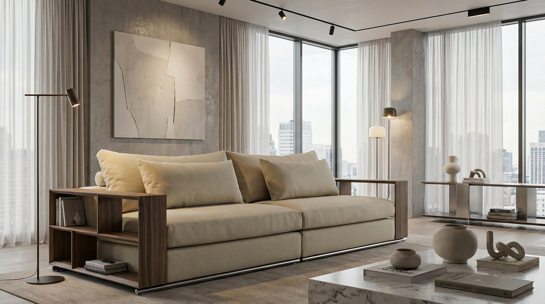 Soriano 118 Inch Sofa