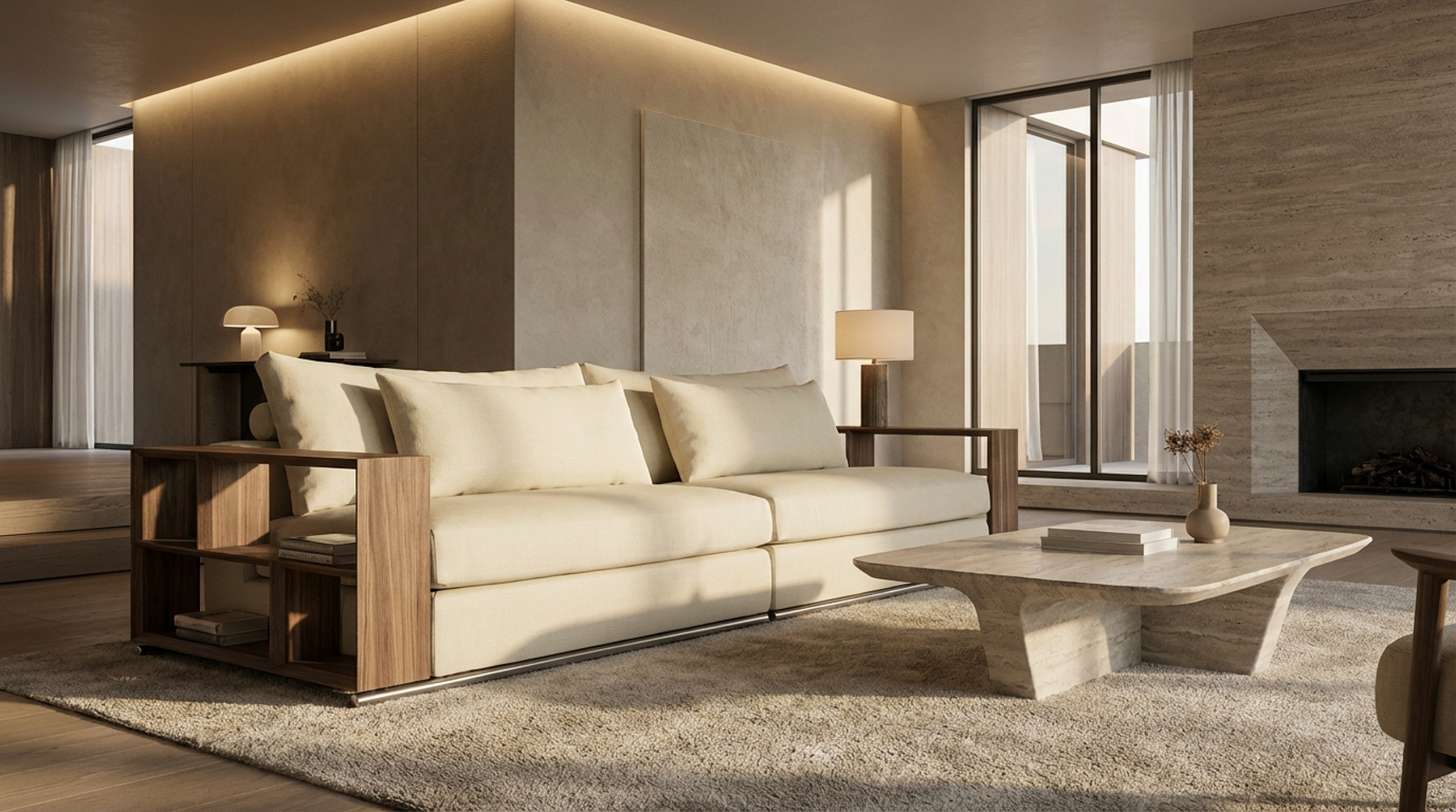 Soriano 118 Inch Sofa