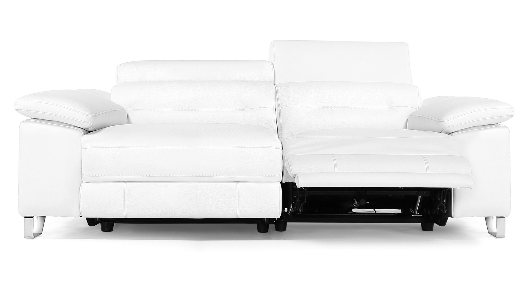 Monaco Reclining Leather Loveseat | Zuri Furniture