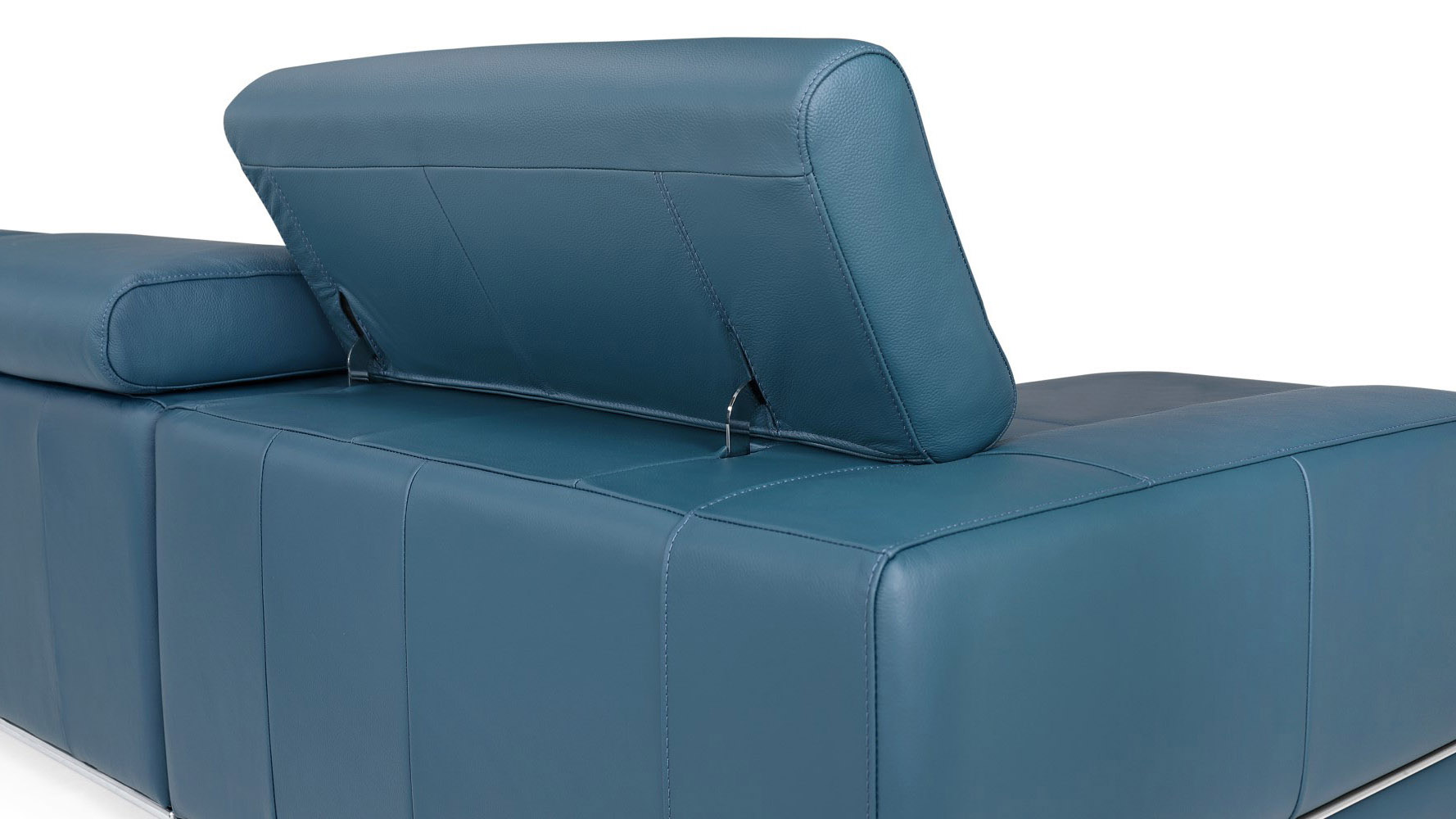 Teal leather corner sofa store