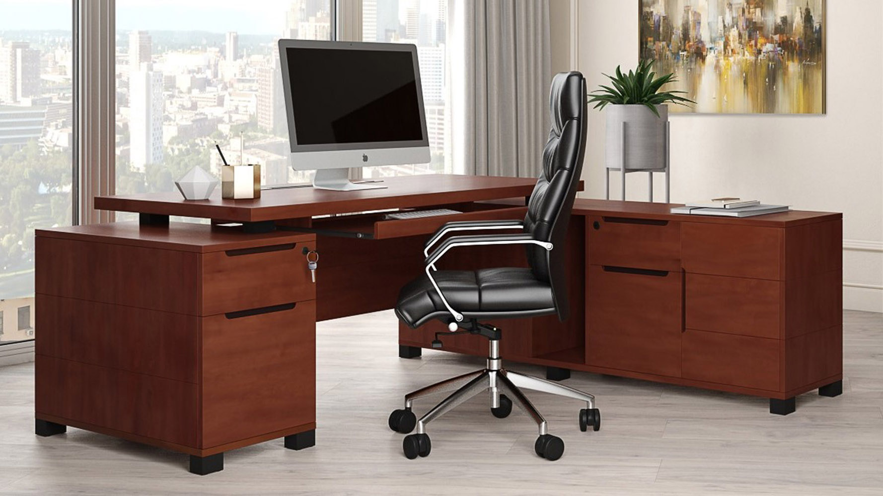 Ford Desk with Return - Light