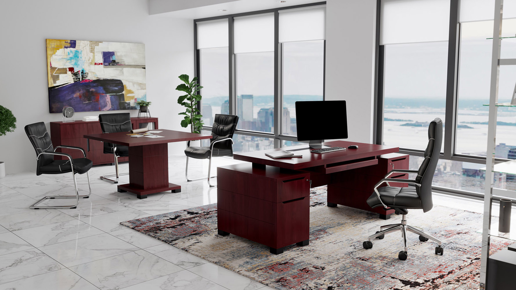 Ford Desk - Mahogany