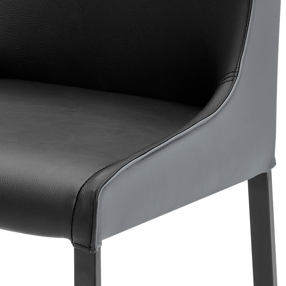 Helena Counter Stool - Black/Gray | Zuri Furniture