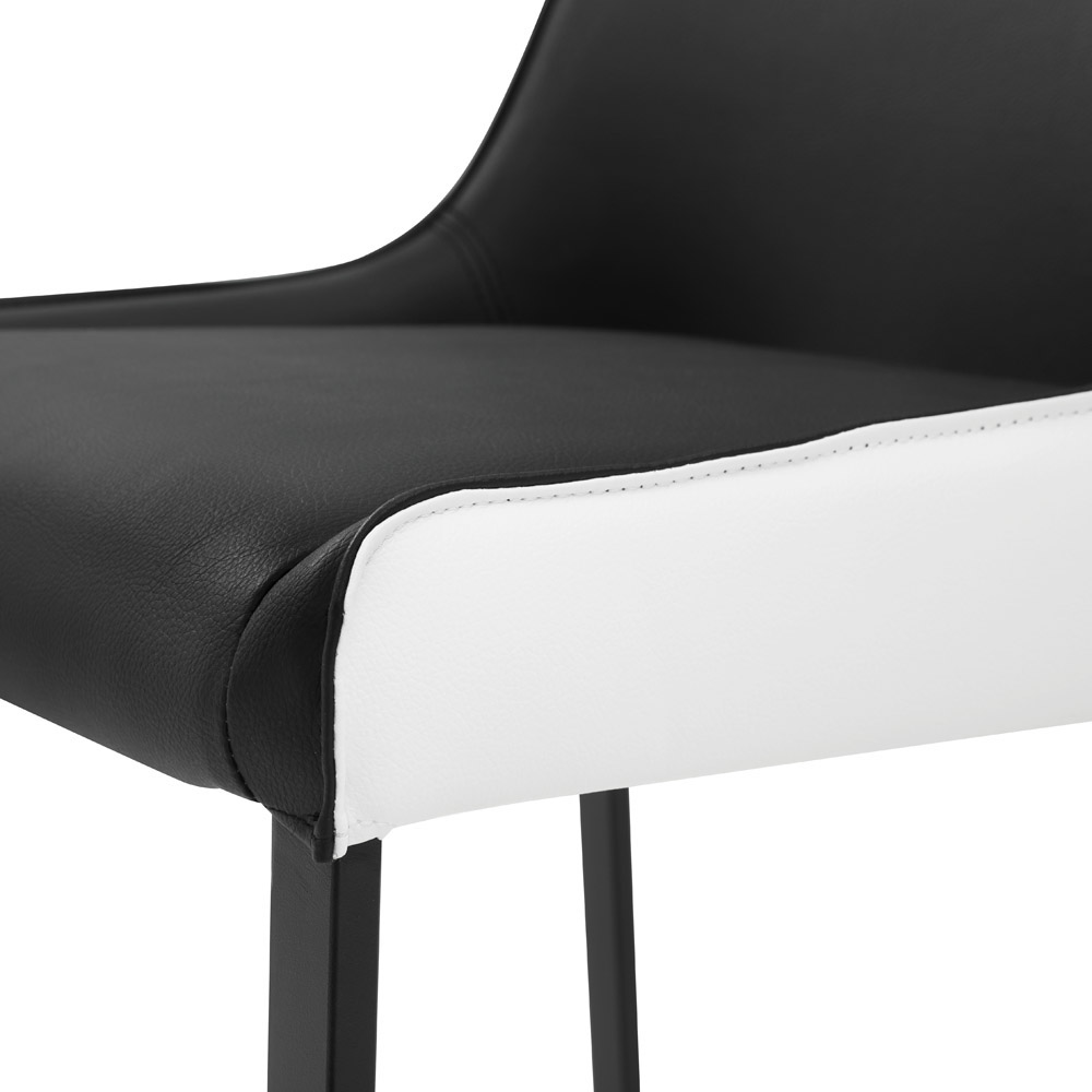 Helena Counter Stool - Black/White | Zuri Furniture