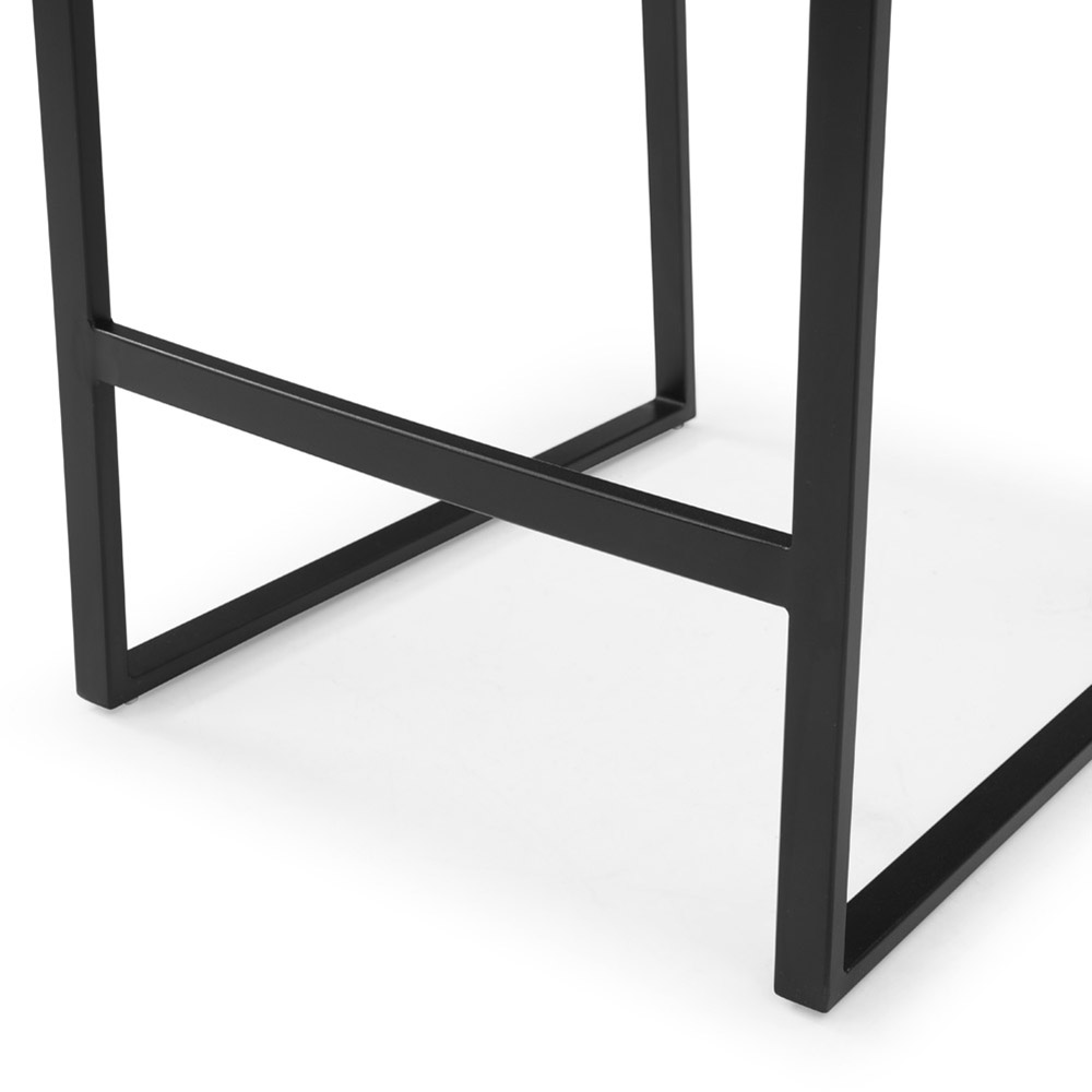Helena Counter Stool - Black/White | Zuri Furniture