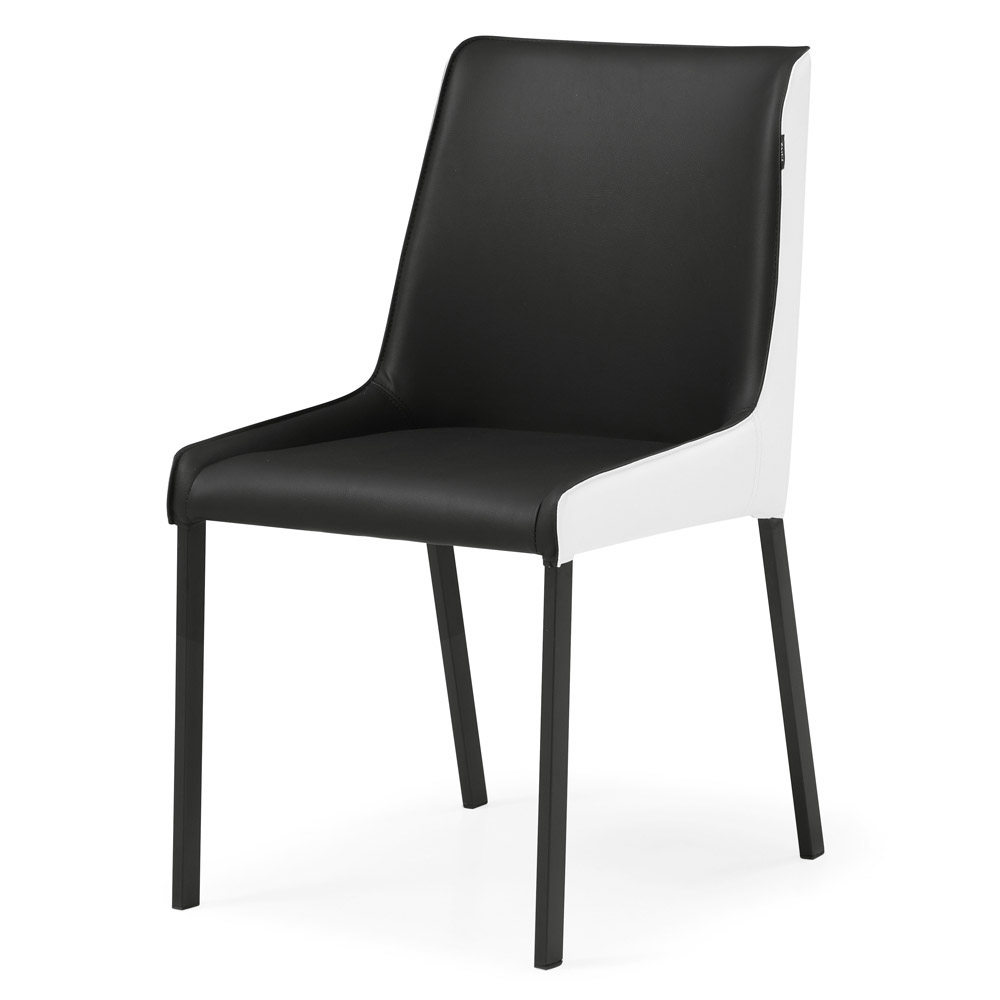 Helena Dining Chair Black/White | Zuri Furniture