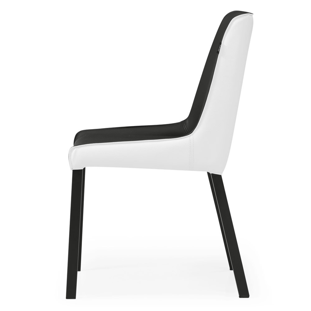 Helena Dining Chair Black/White | Zuri Furniture