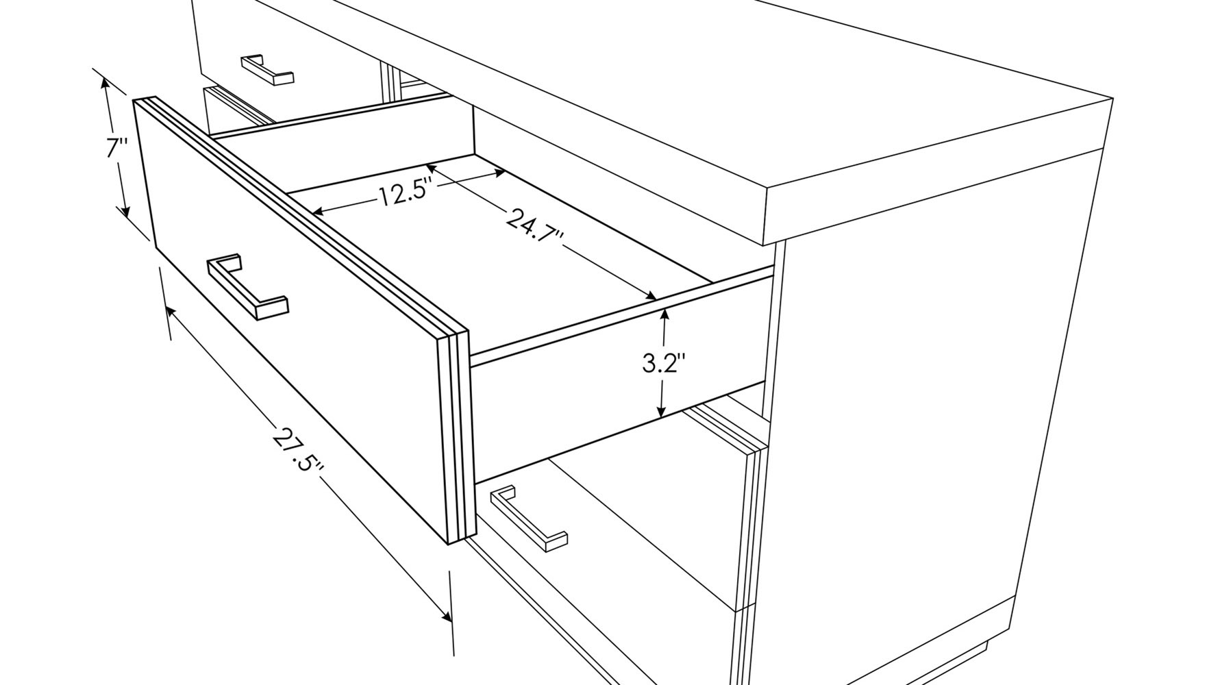 Henley Accent Chest - White