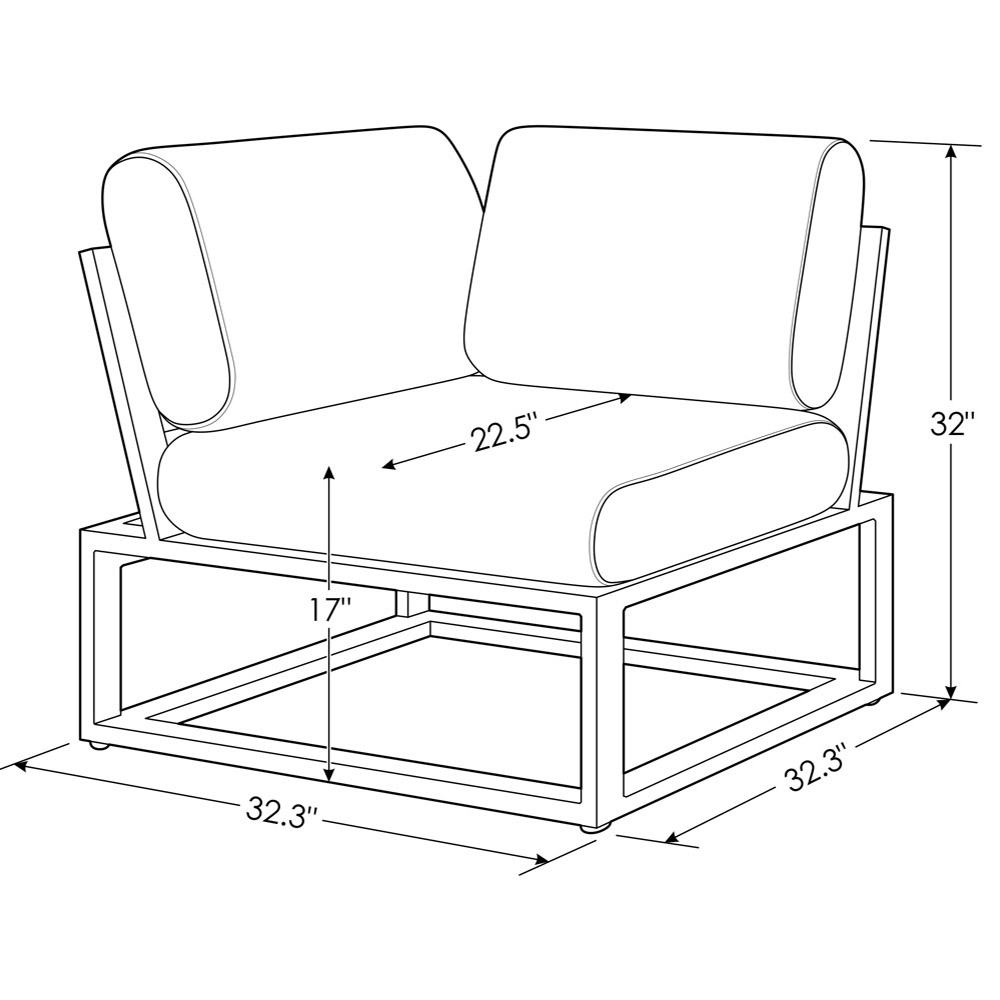 Kore Outdoor Corner Chair