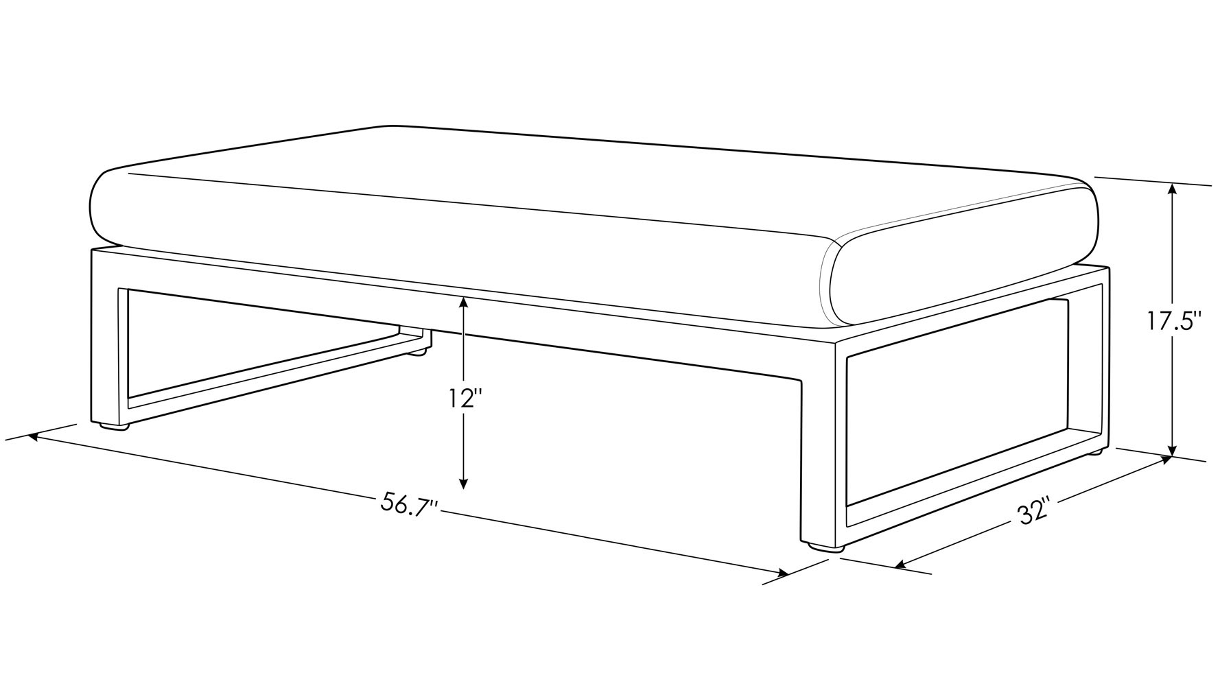 Kore Outdoor Ottoman