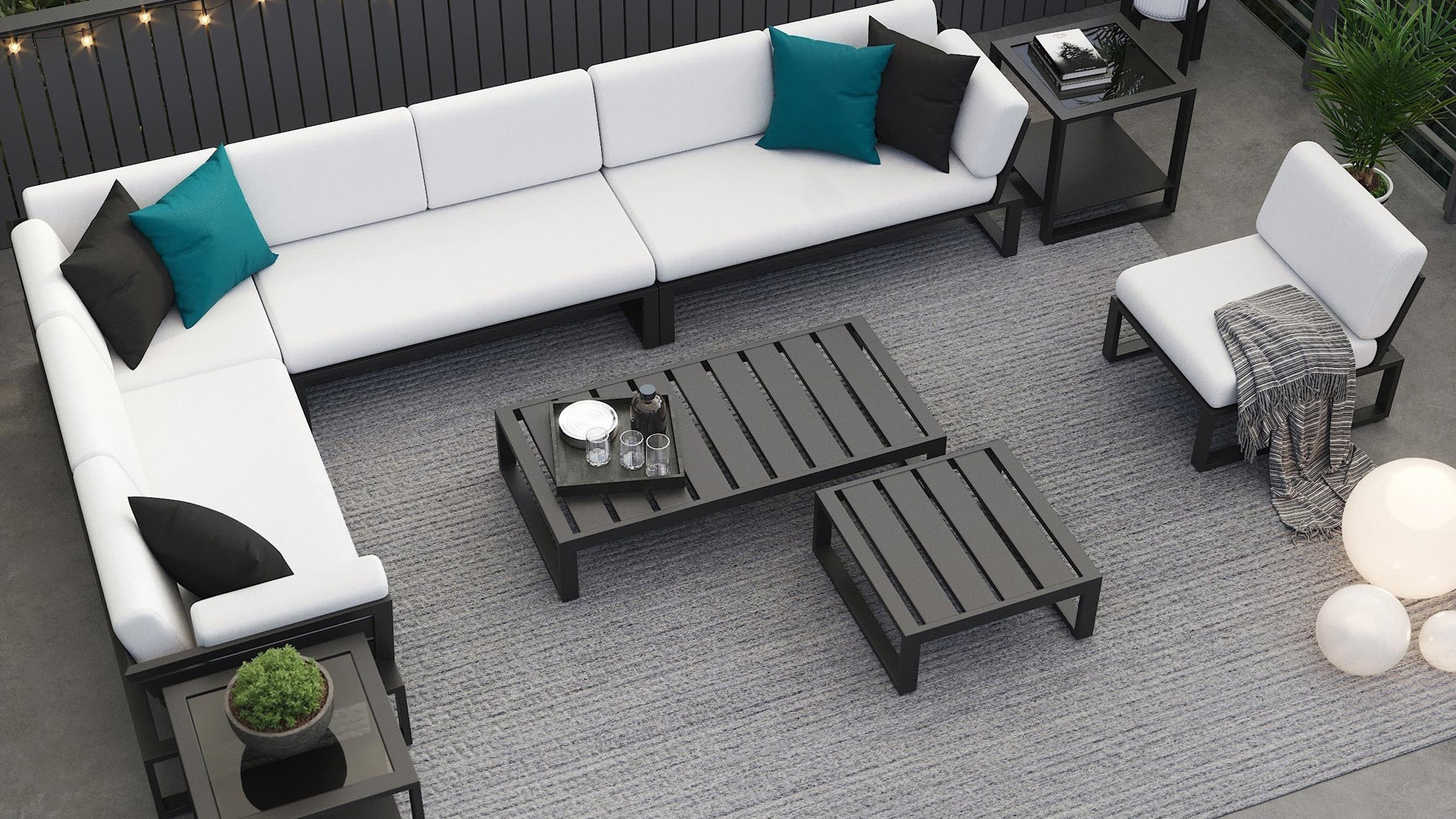 Kore Outdoor Square Coffee Table