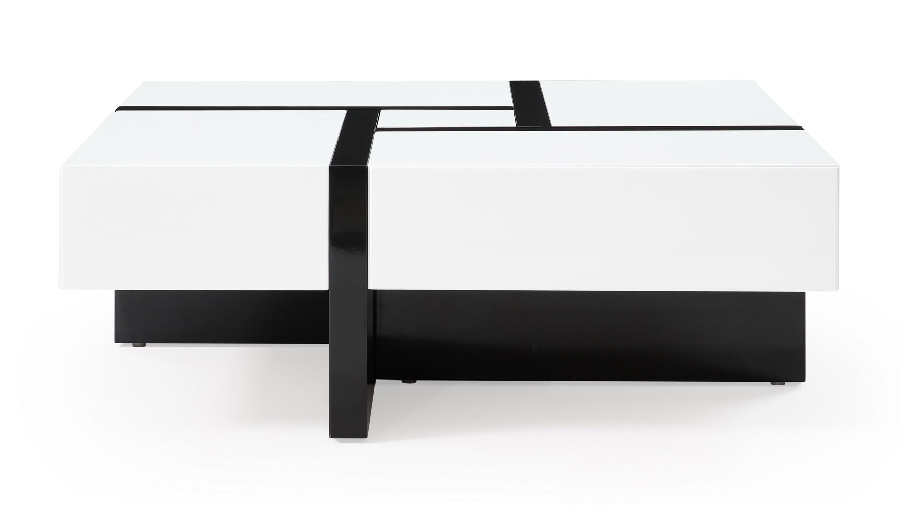 McIntosh 40" Square Coffee Table - White and Black