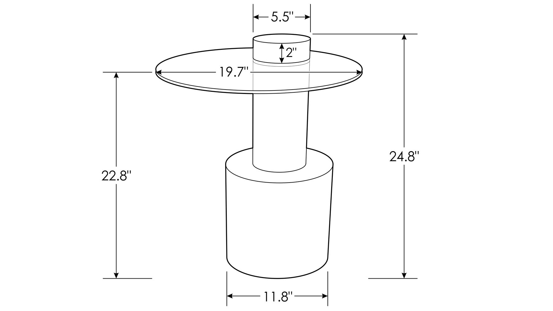 Contour End Table