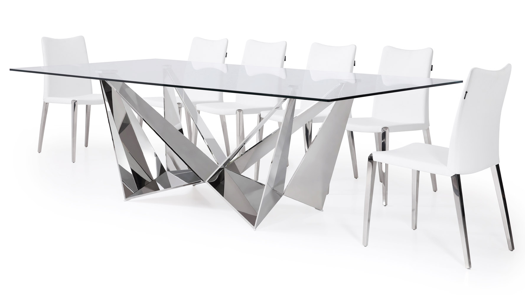 Serra 94" Dining Table - Clear