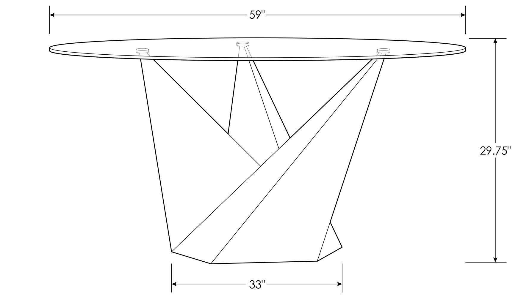 Trimont 59" Round Dining Table