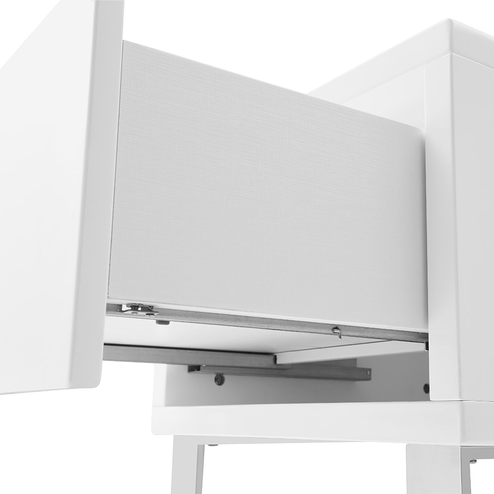 Neve End Table - White