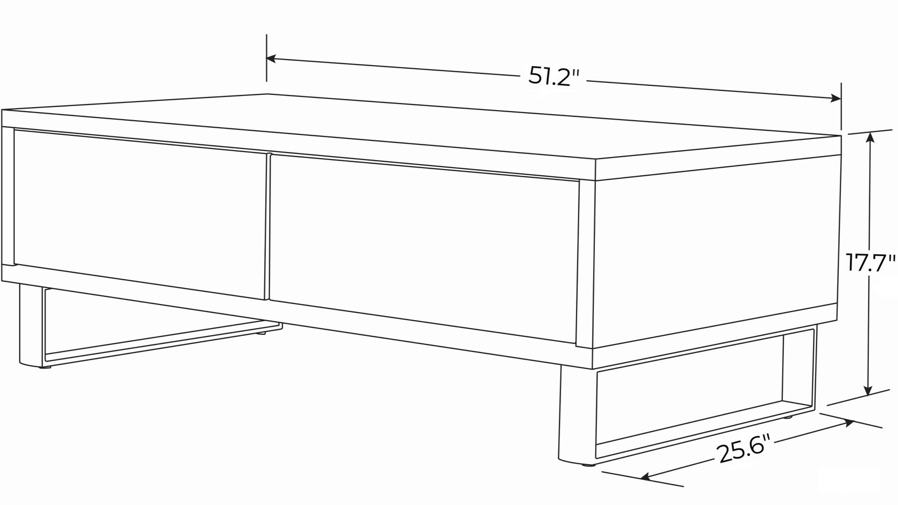 Neve Coffee Table - White