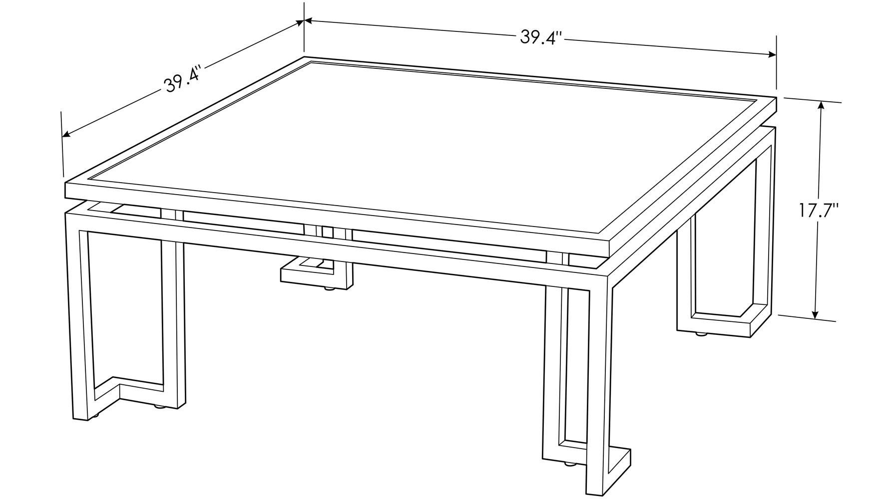 Plaza 39" Coffee Table