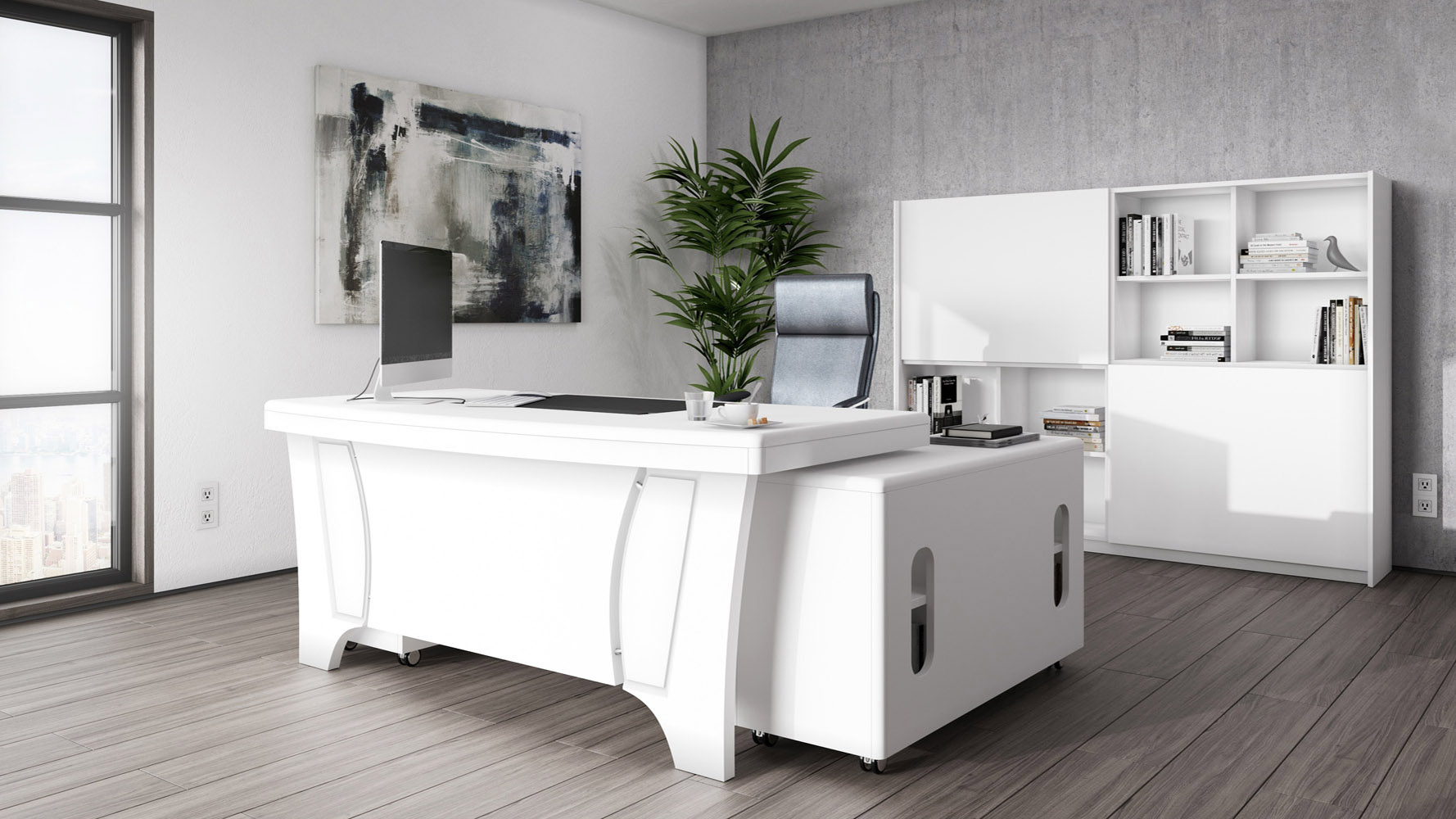 Jackson Bookcase - White