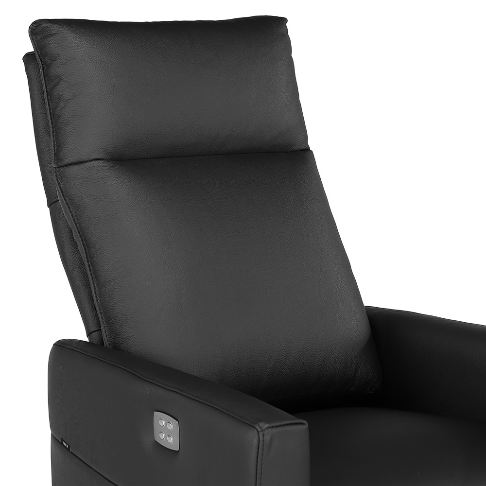 Ritz Reclining Leather Swivel Chair | Zuri Furniture