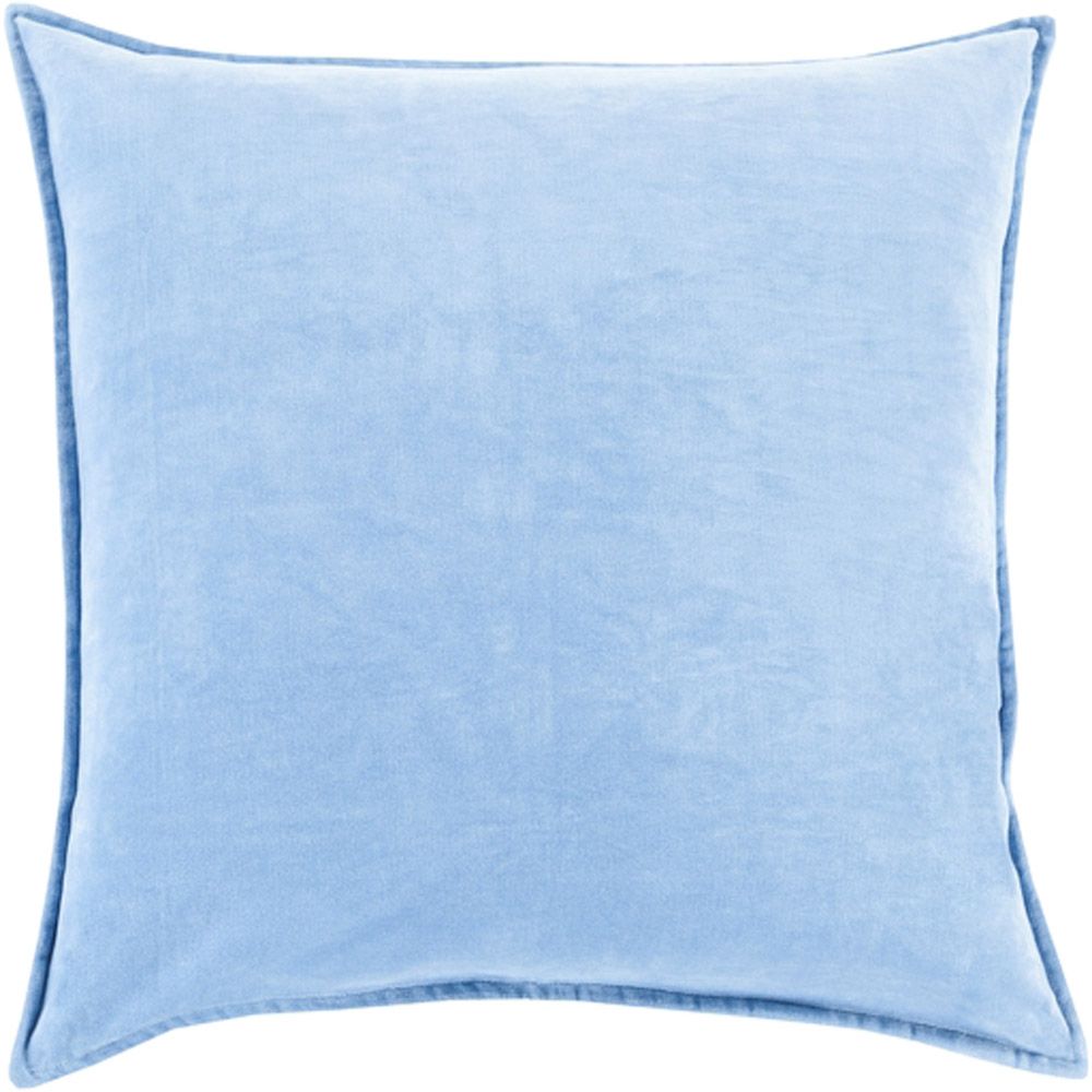 Velvet Square Throw Pillow with Down Insert
