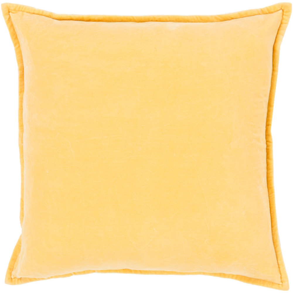 Velvet Square Throw Pillow with Down Insert