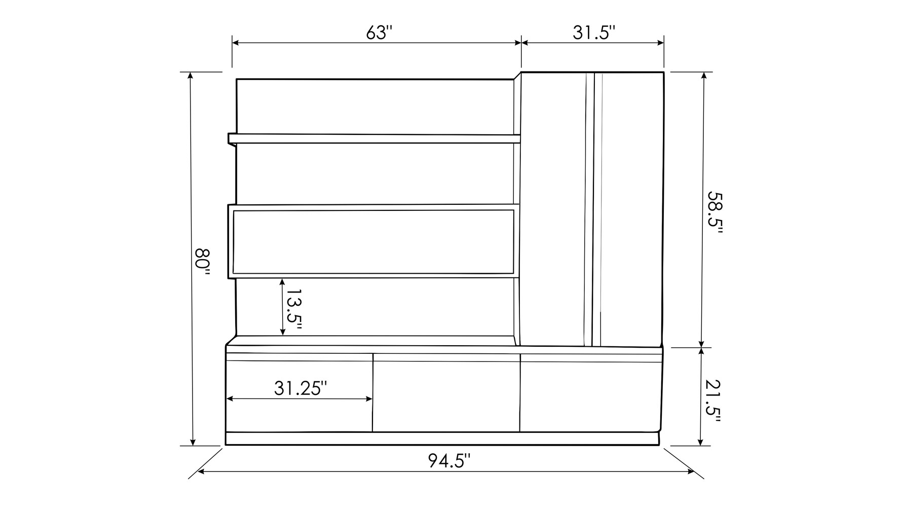 Carter Storage Unit - Dark