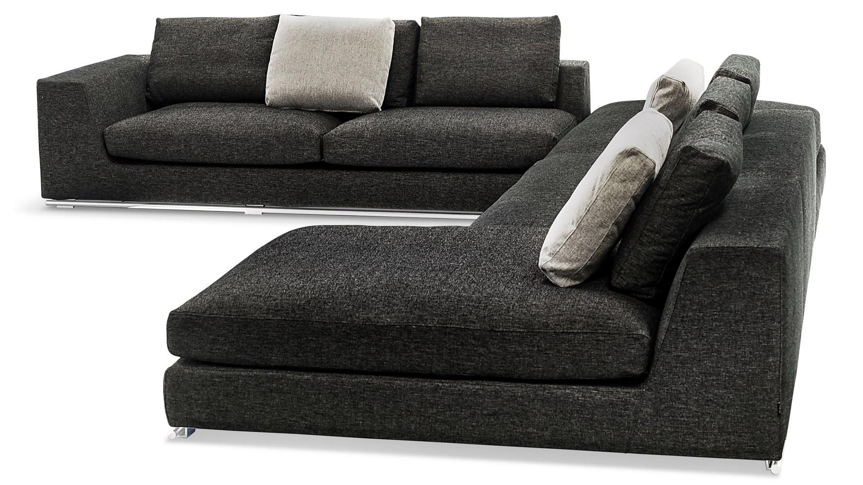 Comodo Sectional - Charcoal