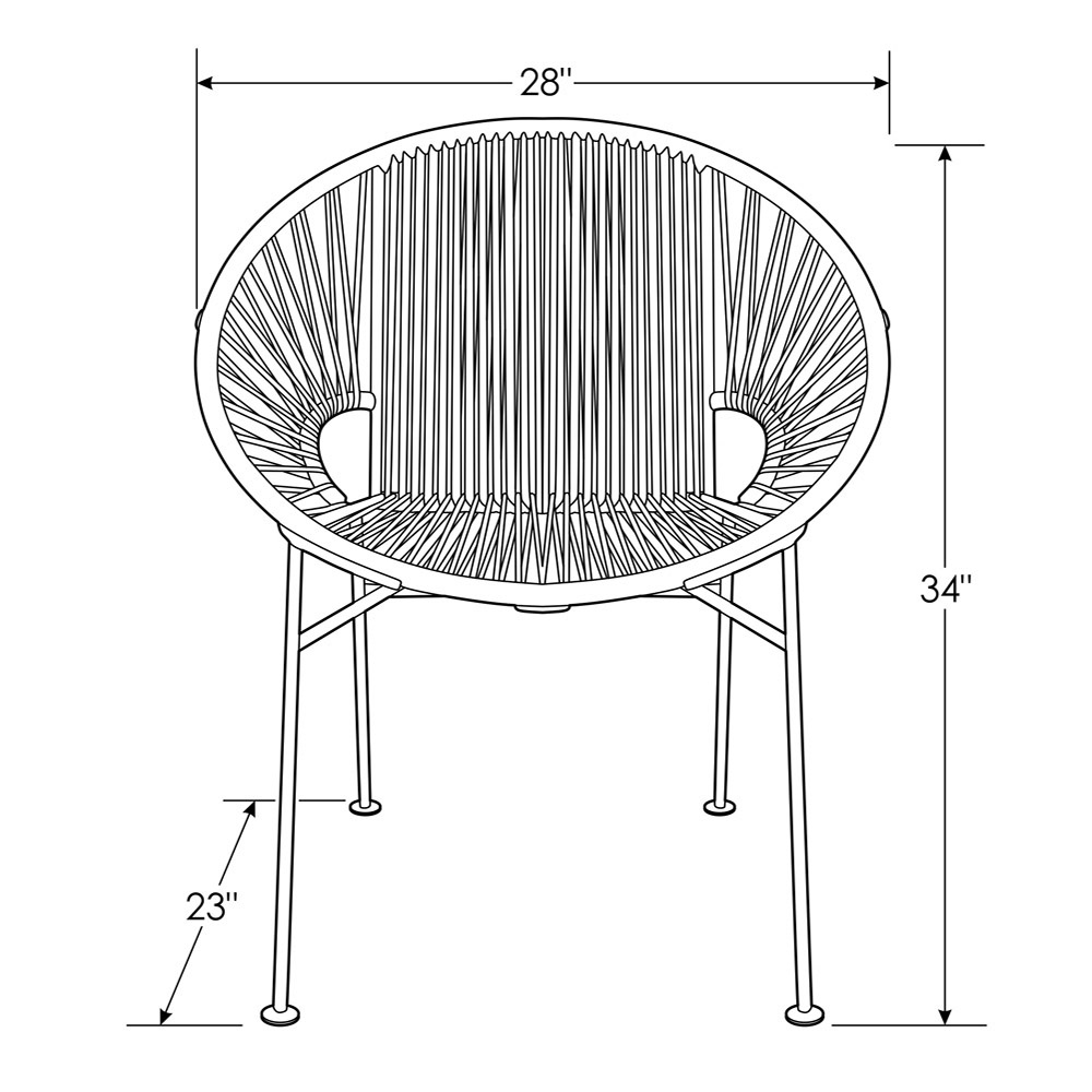 Concha Chair - Copper Frame