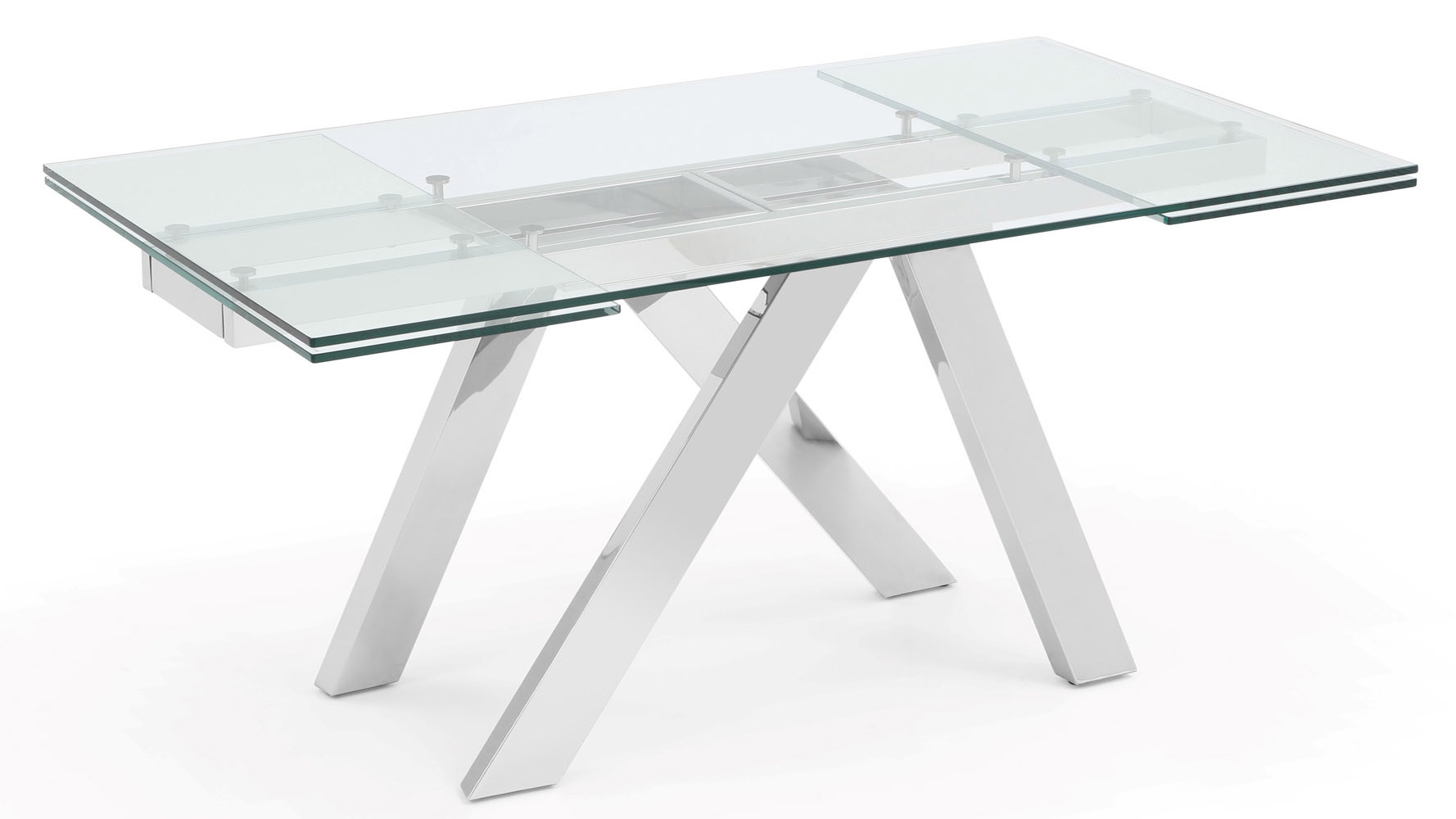 Cruz Extension Dining Table - Clear