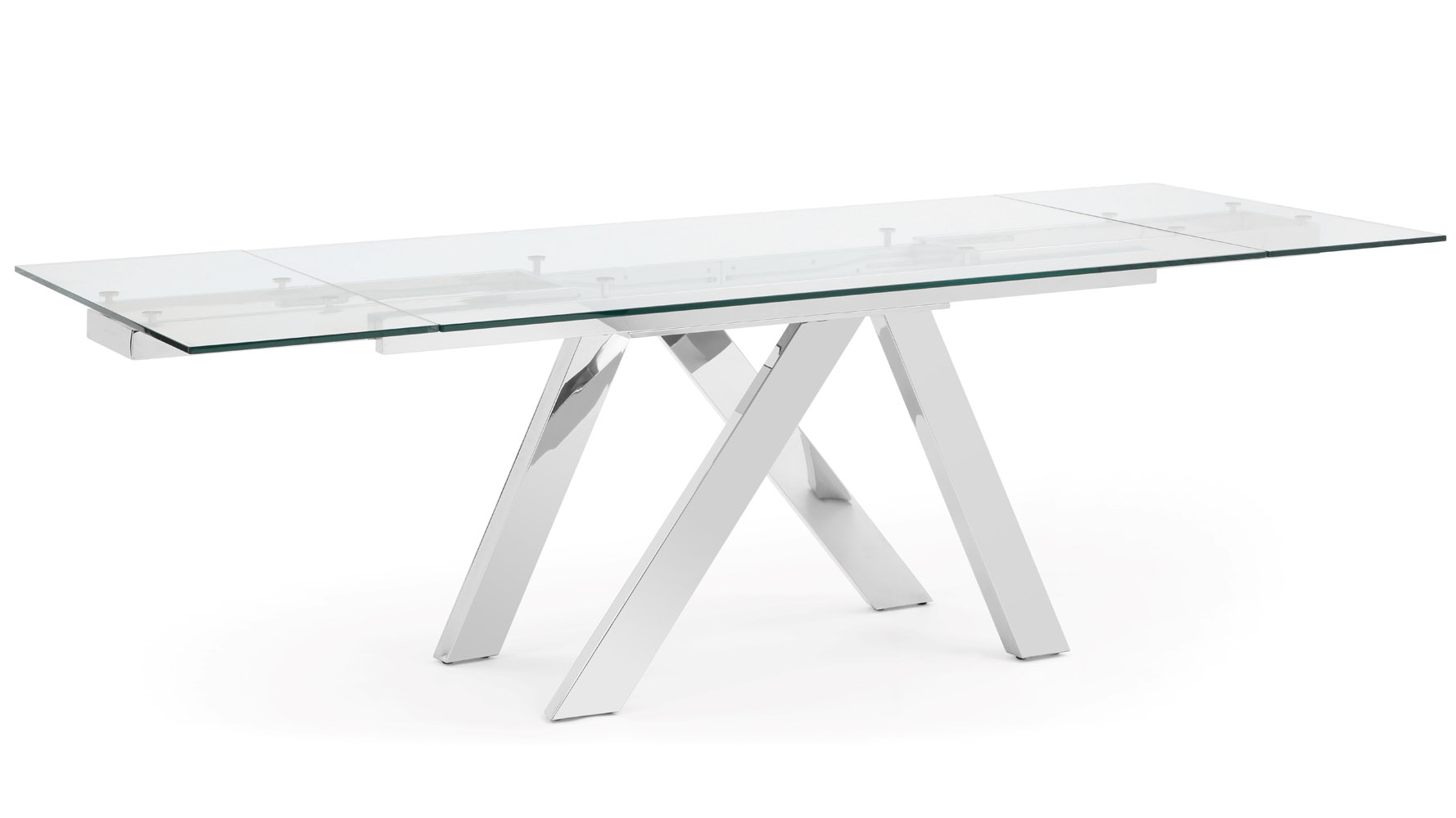 Cruz Extension Dining Table - Clear