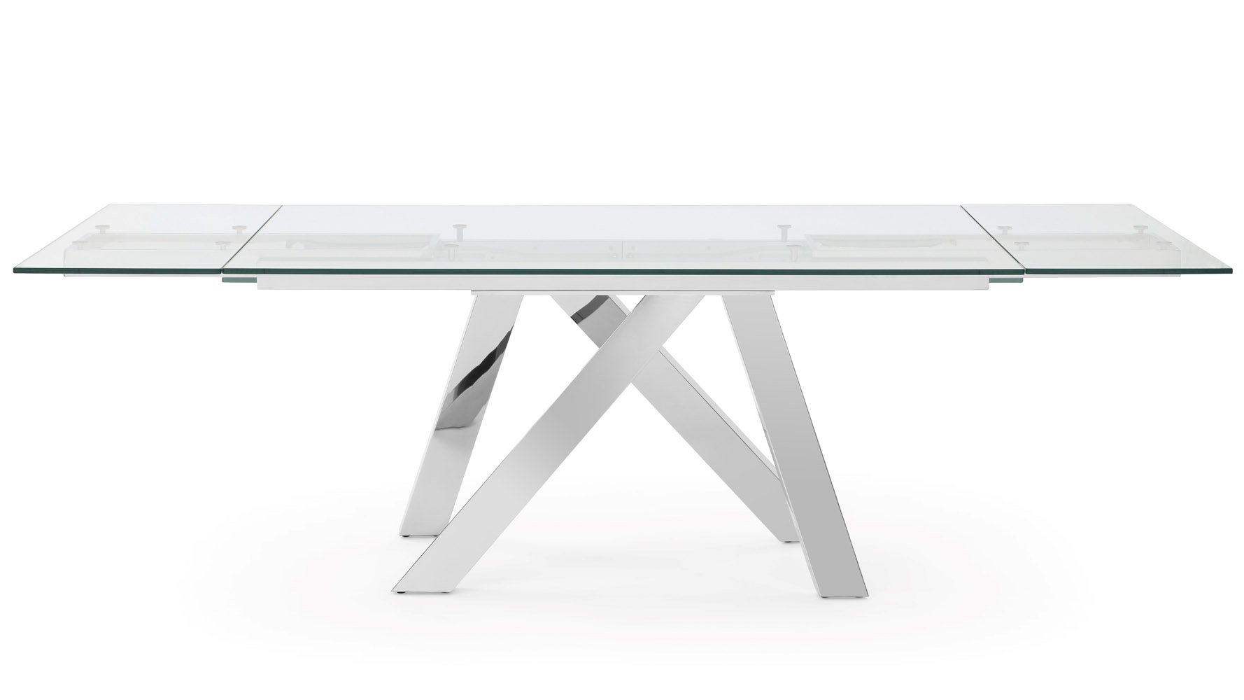 Cruz Extension Dining Table - Clear