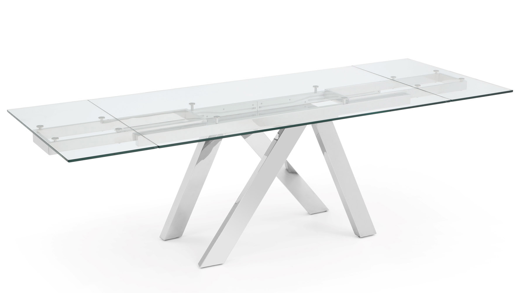Cruz Extension Dining Table - Clear