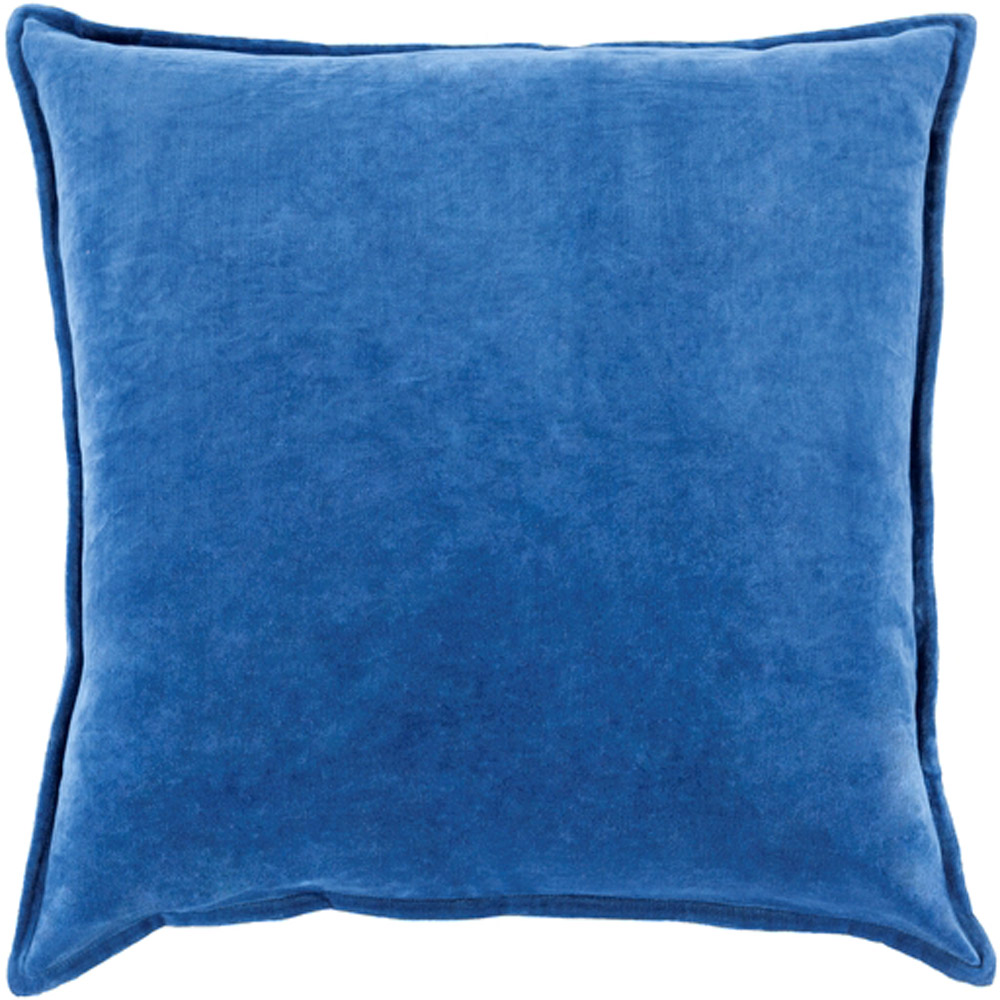 Velvet Square Throw Pillow with Down Insert