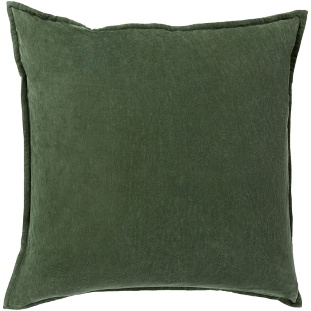 Velvet Square Throw Pillow with Down Insert