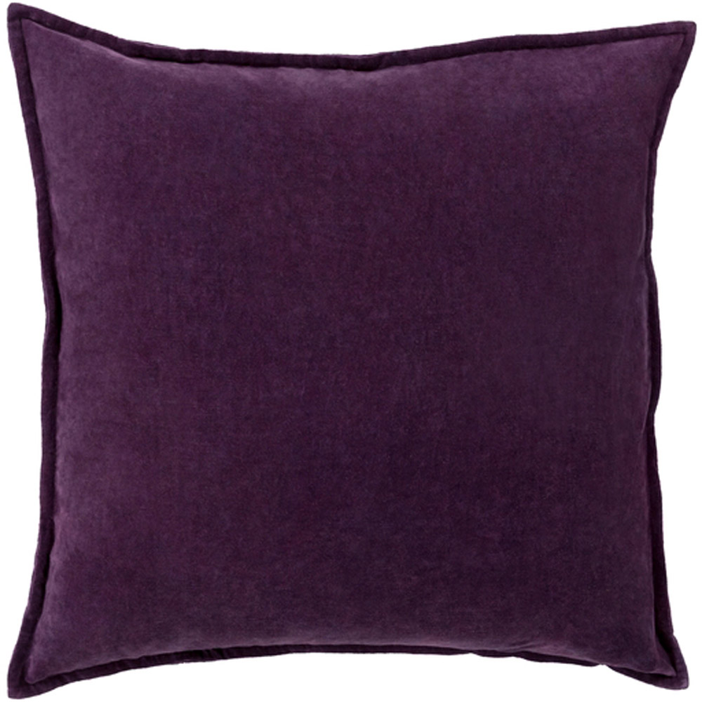 Velvet Square Throw Pillow with Down Insert