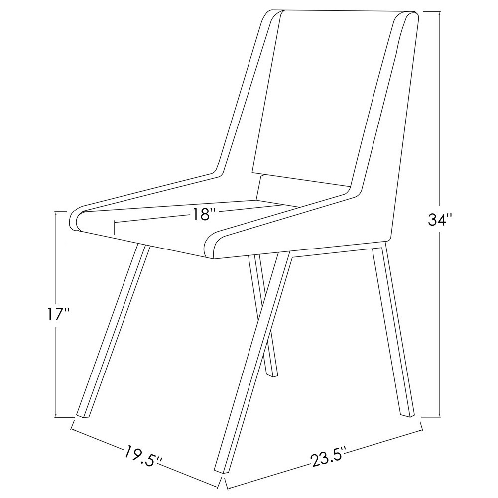 Fiore Dining Chair - Black
