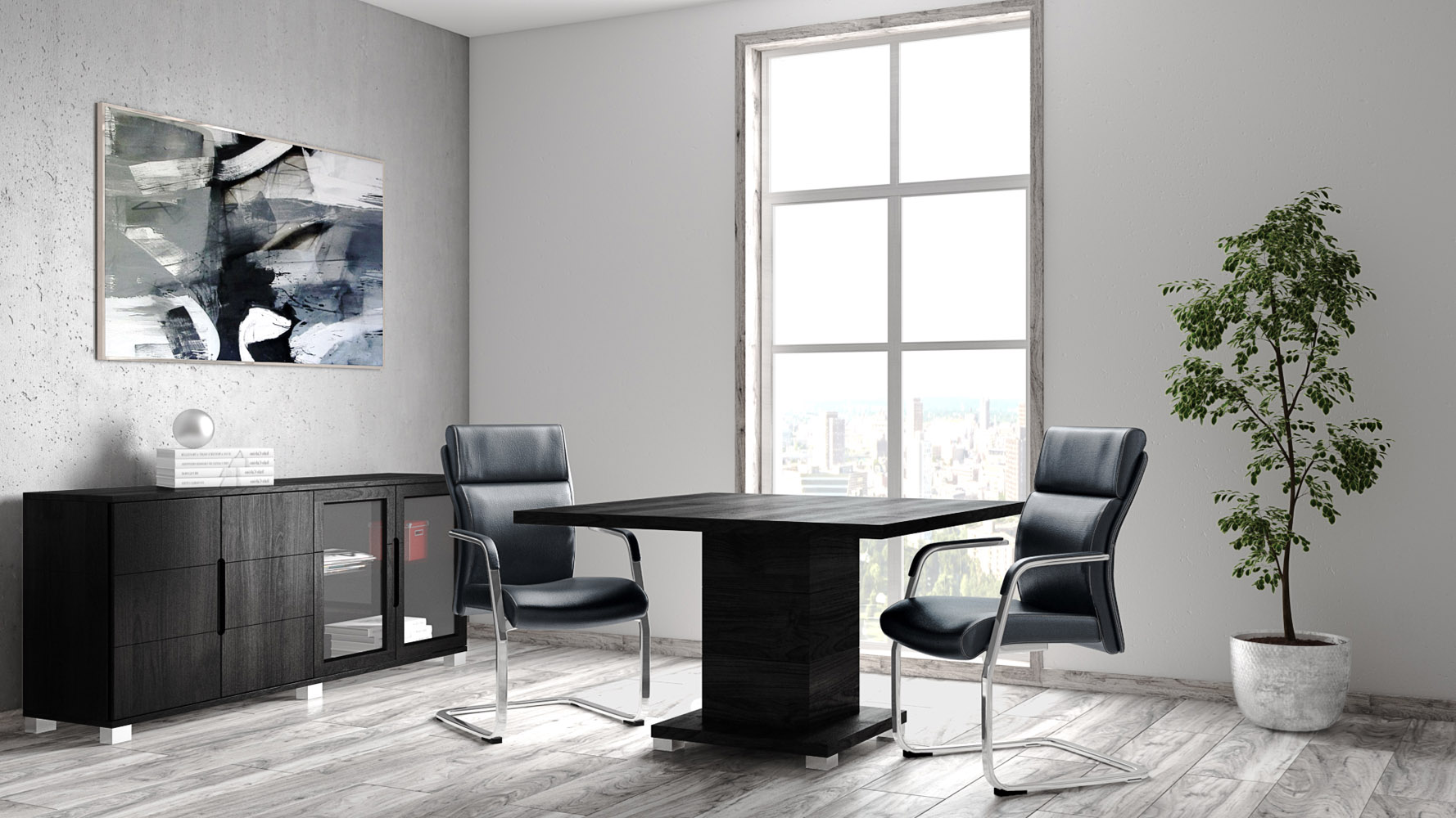 Ford Conference Table - Black