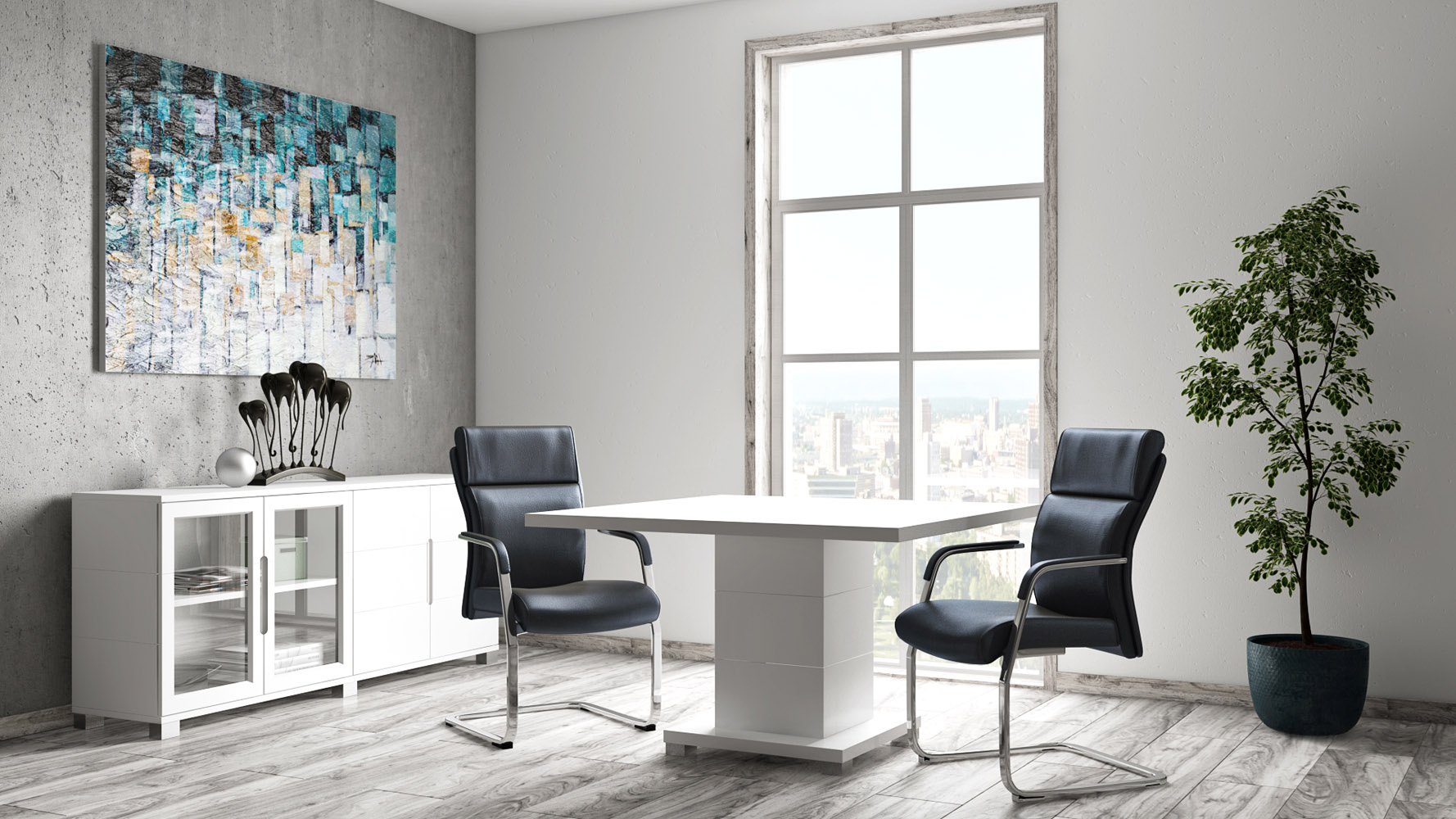 Ford Conference Table - White