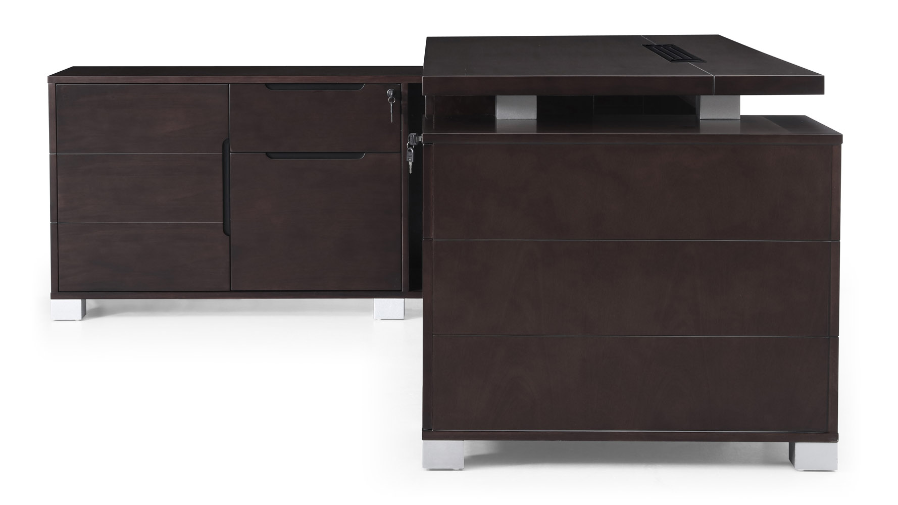 Ford Desk with Return - Dark