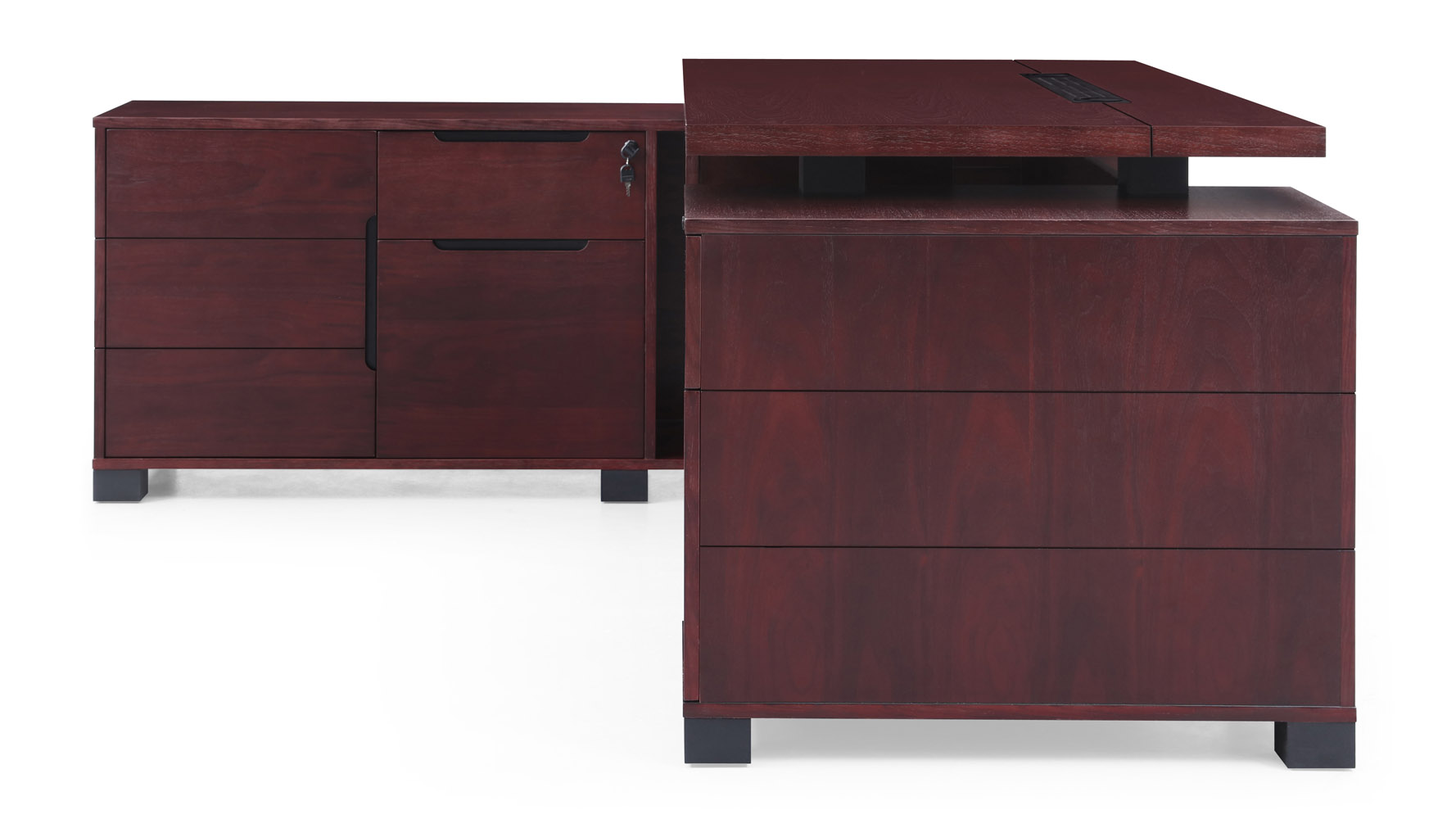 Ford Desk with Return - Mahogany