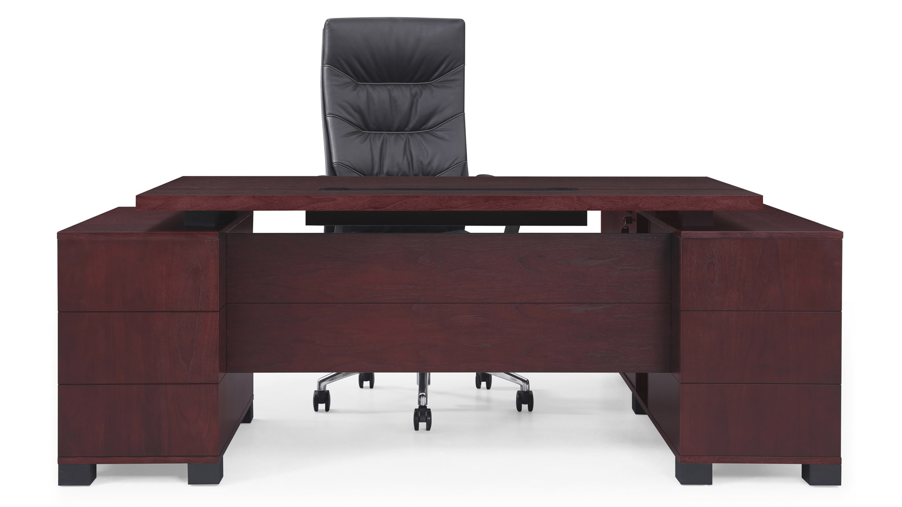 Ford Desk with Return - Mahogany