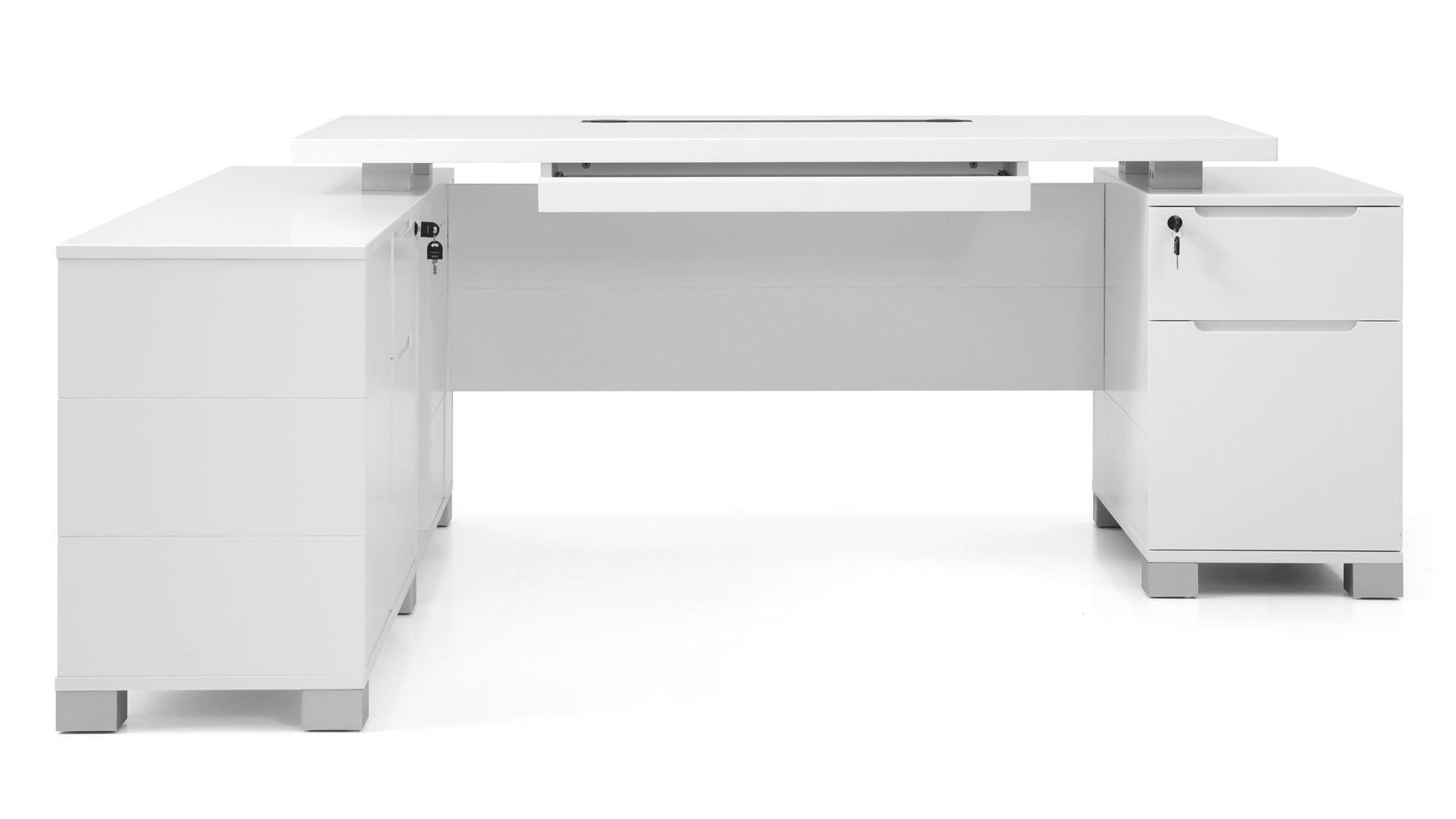 Ford Desk with Return - White