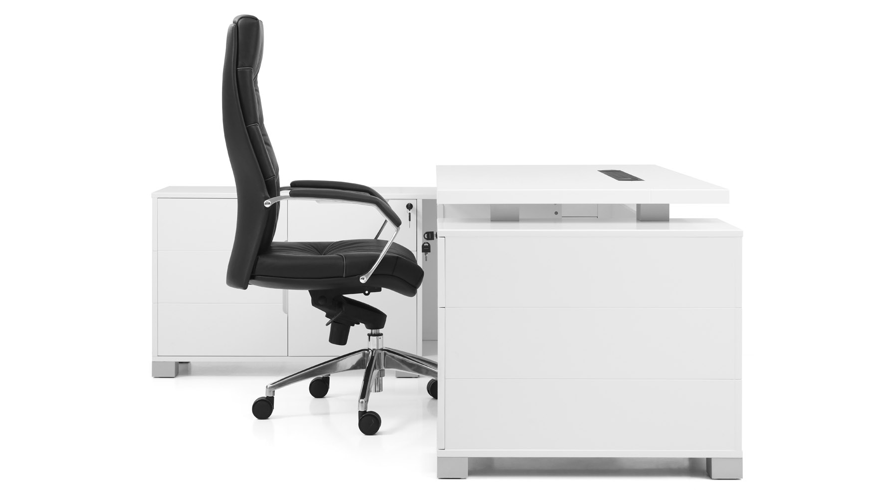 Ford Desk with Return - White