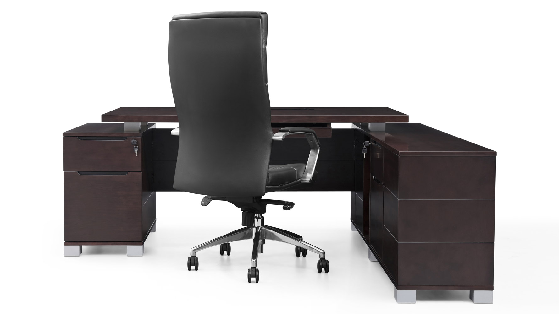Ford Desk with Return - Dark