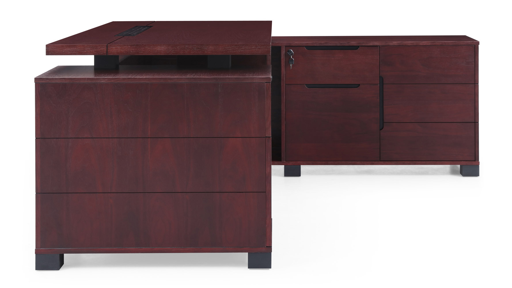 Ford Desk with Return - Mahogany