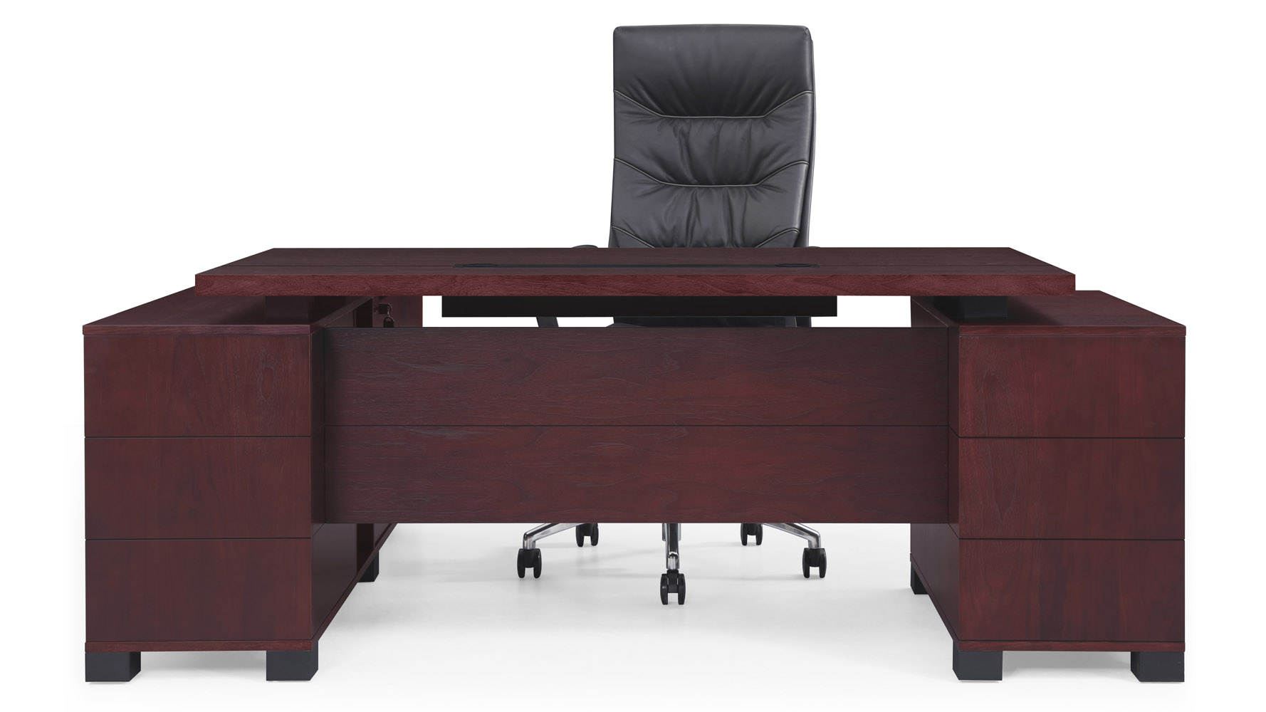 Ford Desk with Return - Mahogany