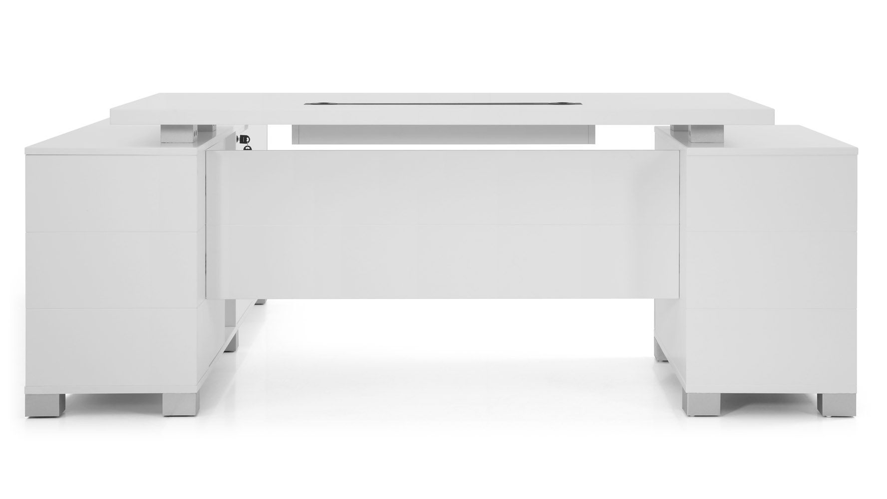 Ford Desk with Return - White
