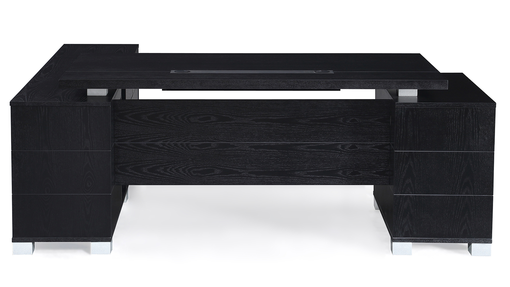 Ford Desk with Return - Black