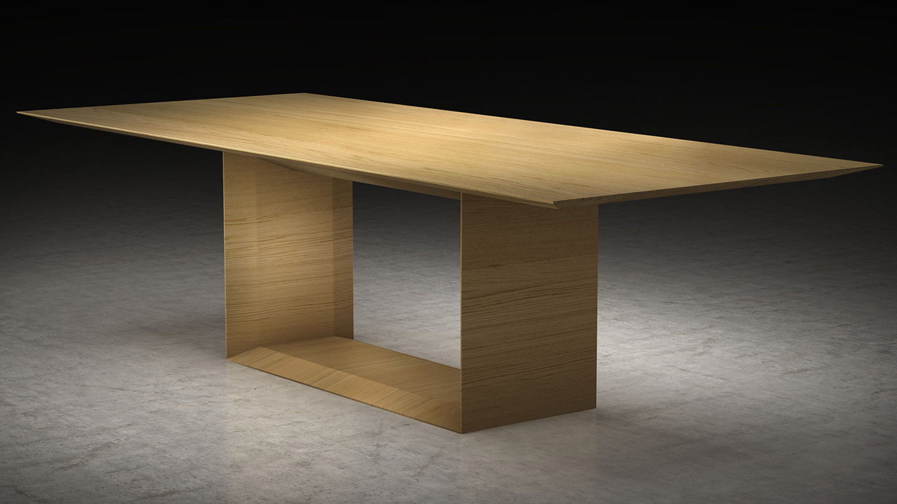 Galice 106 inch Rectangular Wood and Glass Dining Table | Zuri Furniture